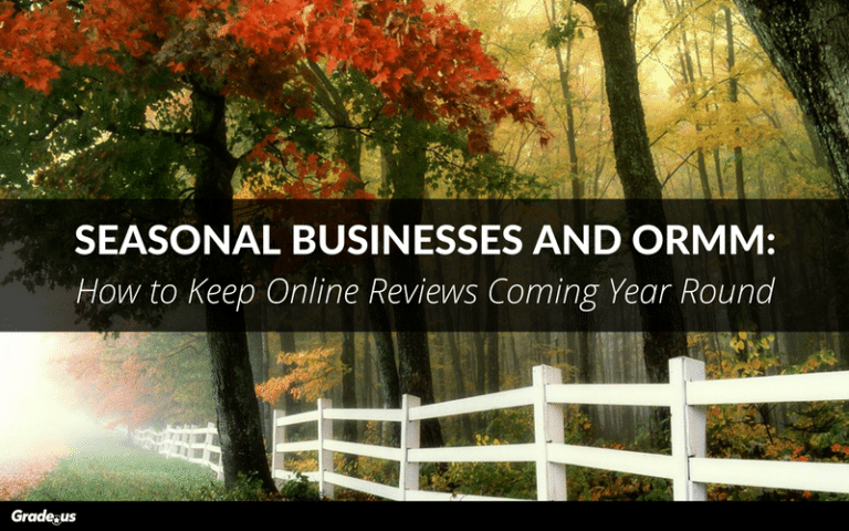 Seasonal Businesses: How to Keep Online Reviews Coming Year Round