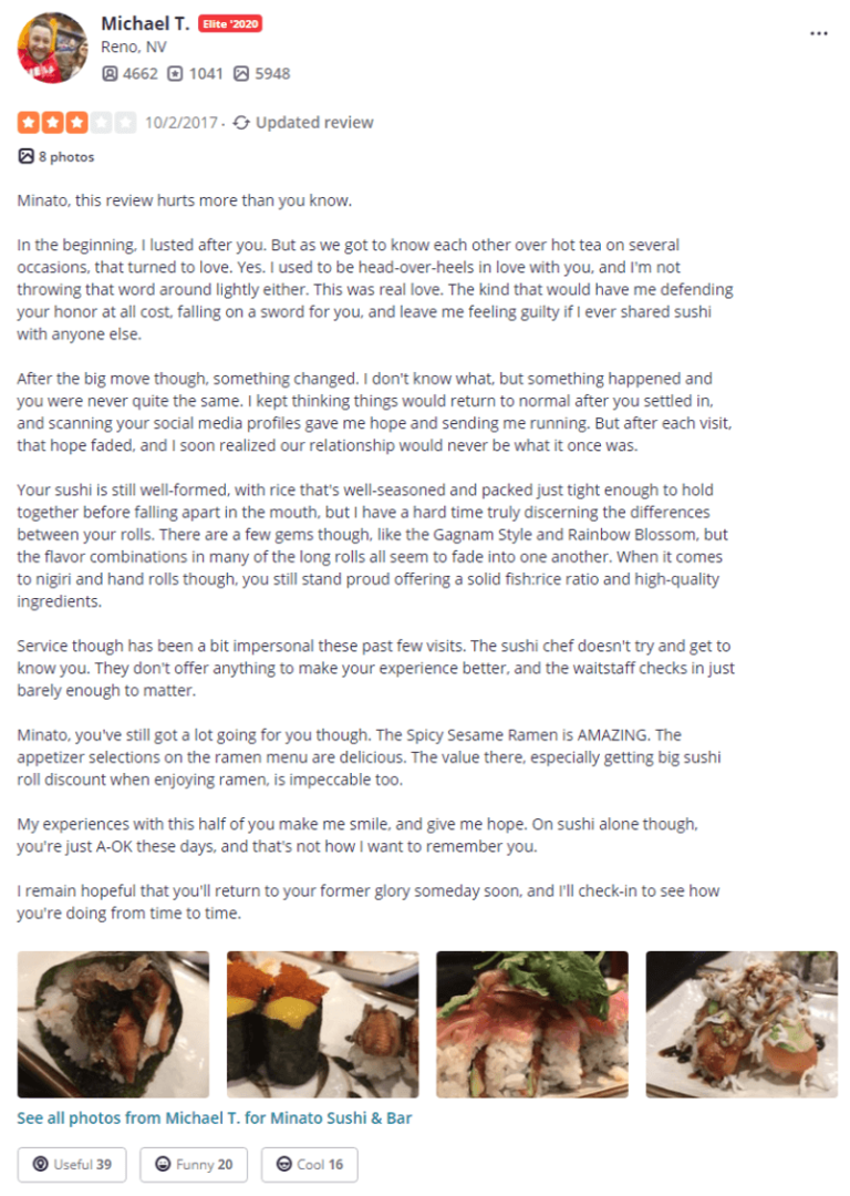 17 Insanely Funny Yelp Reviews